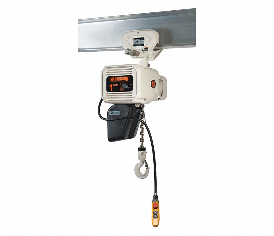 HARRINGTON Polipasto Eléctrico de Cadena, 4000 lb., Elevación del ...