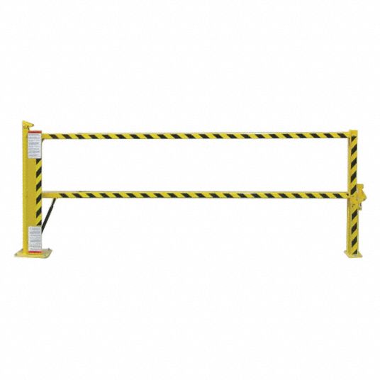 Manual Operation, 110 in Overall Ht, Single Opening Loading Dock Safety ...