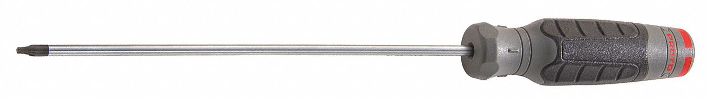 PROTO, T10 Tip Size, 8 in Shank Lg, Tamper Resistant Torx Screwdriver ...