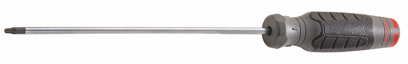 PROTO, T15 Tip Size, 8 in Shank Lg, Tamper Resistant Torx Screwdriver ...