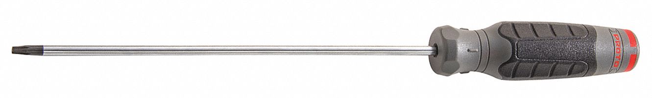 PROTO, T20 Tip Size, 8 in Shank Lg, Tamper Resistant Torx Screwdriver ...