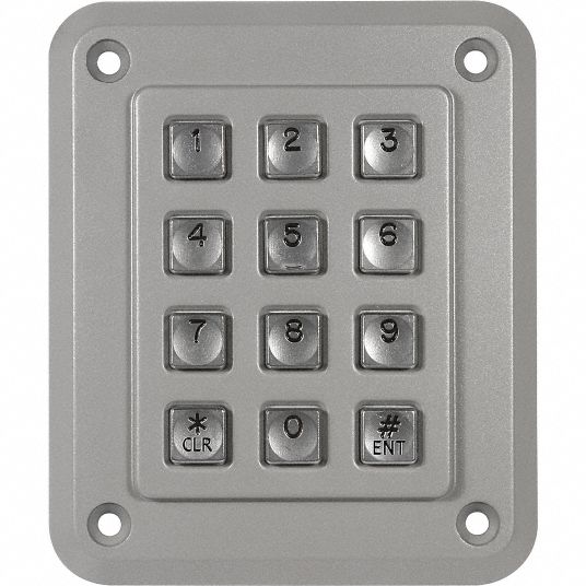 STORM INTERFACE, Square Pin, Extended, Vandal Resistant Keypad - 33UA19 ...