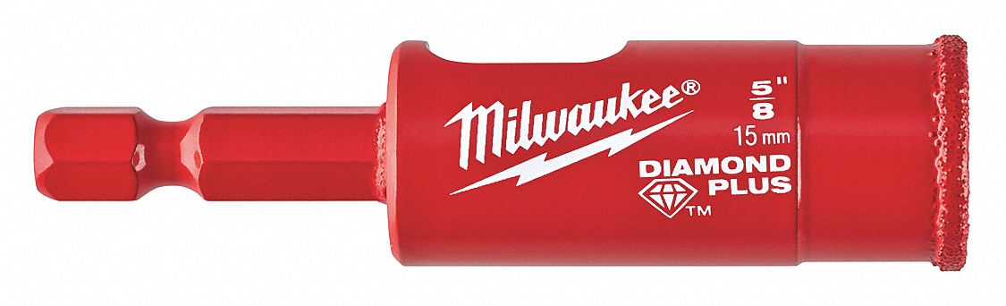 MILWAUKEE, 5/8 in Saw Dia., 1 in Max. Cutting Dp, Hole Saw - 33UH29|49-56-0513 - Grainger