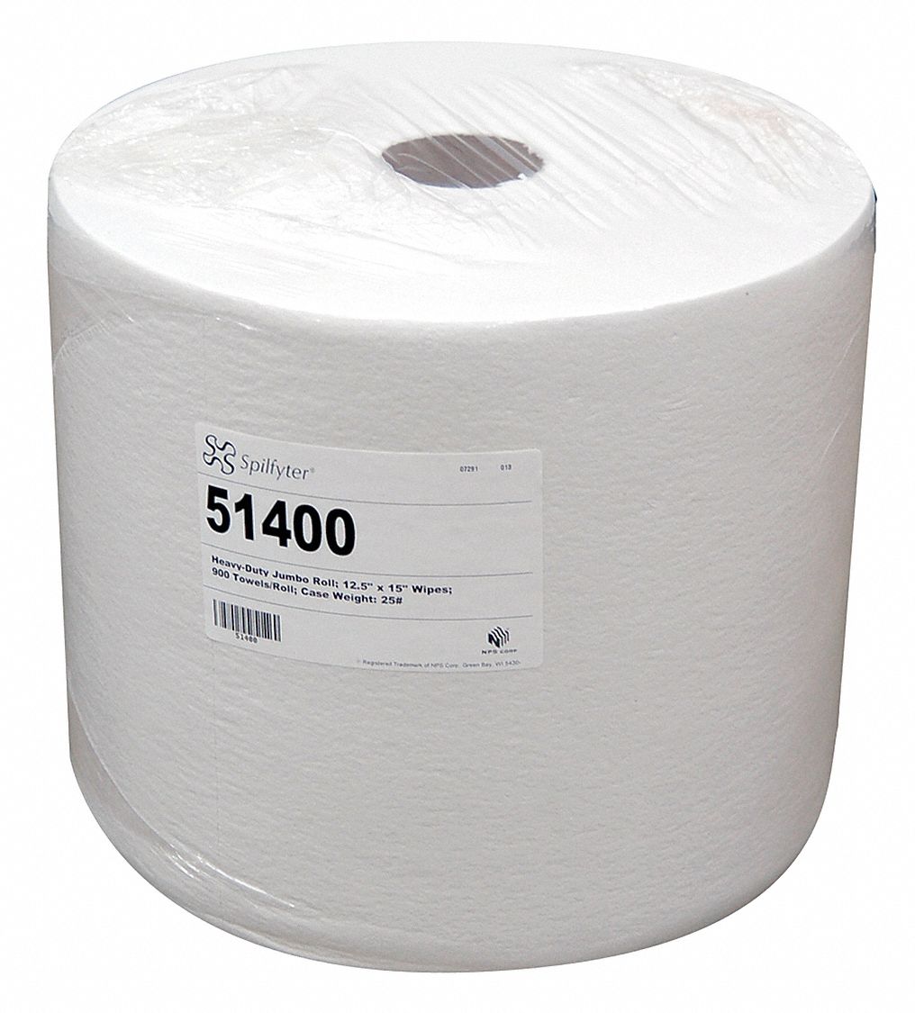Paper Towel, 12 1/2 in x 15 in, Number of Sheets 900, White, PK 900 ...