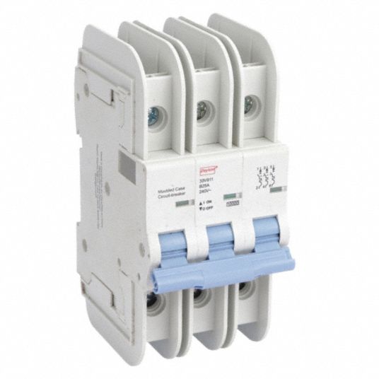 Miniature Circuit Breaker, Amps 25, Curve Type B, AC Voltage Rating ...