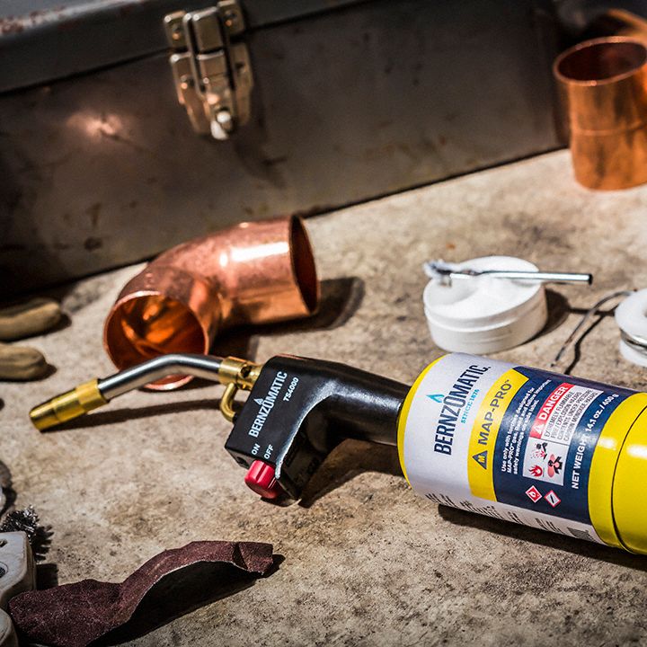 BERNZOMATIC Hand Torch w/ Cylinder: Swirl, Instant On-Off, Preset Flame ...