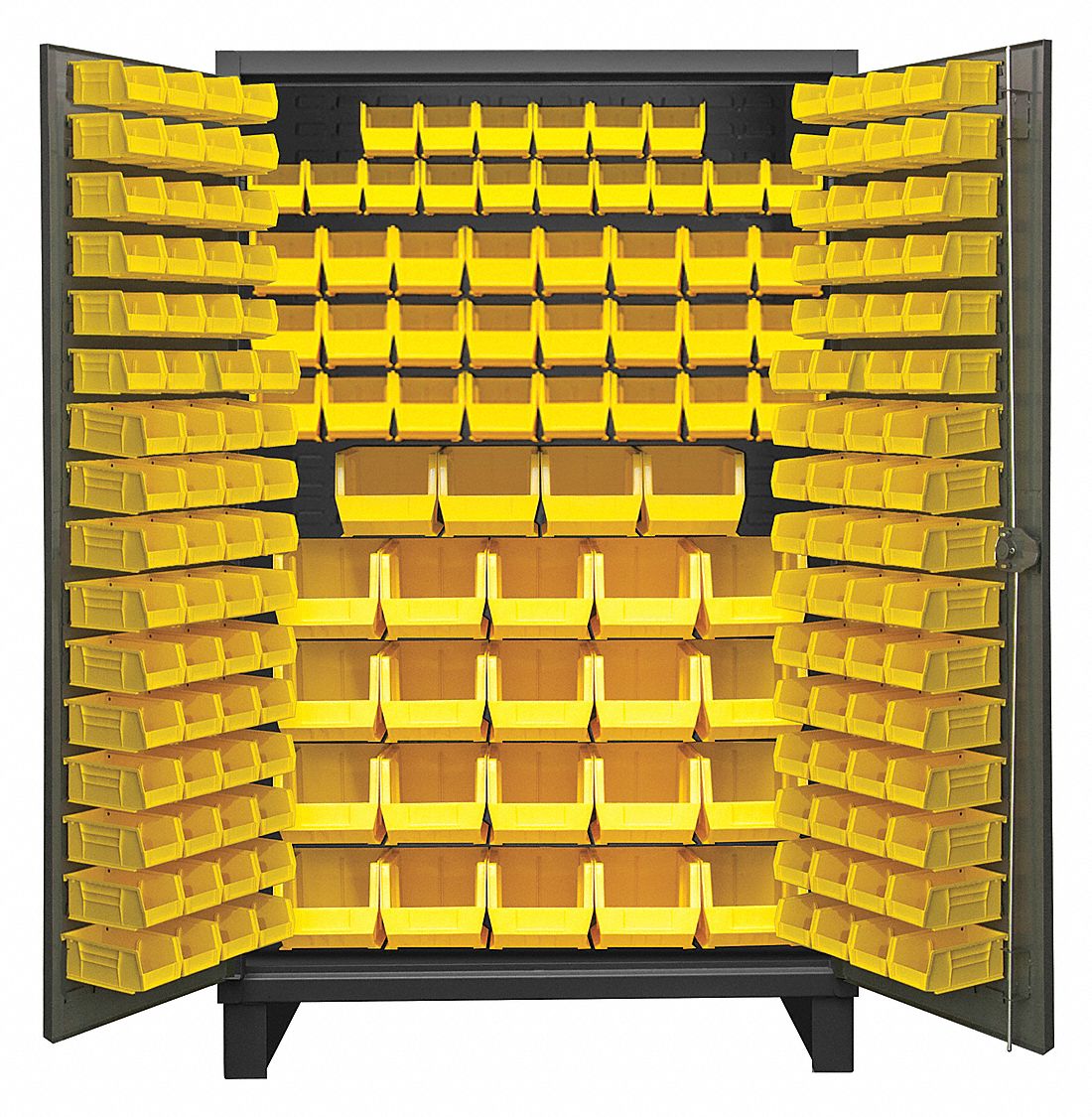 DURHAM MFG Bin Cabinet: 48 in x 24 in 78 in, 0 Shelves, 192 Bins ...