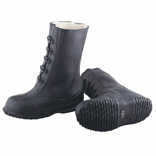 Overboots, Men's, Fits Shoe Size 12, Rubber Outsole Material, 1 PR ...