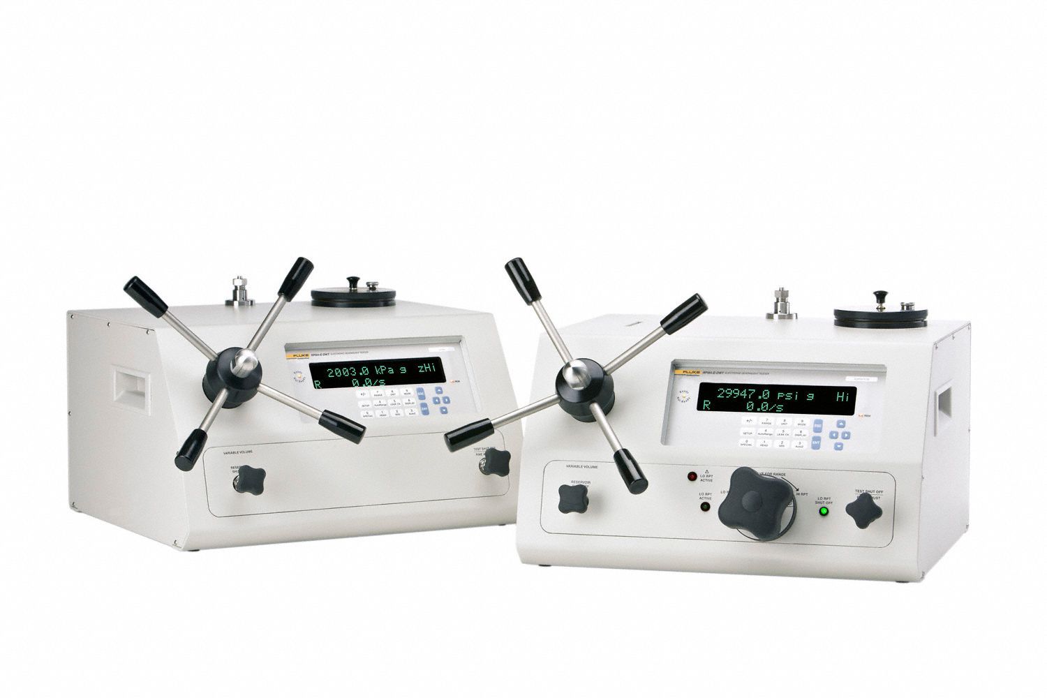 FLUKE Electronic Deadweight Tester: 0 to 6000 psi, 0.02% Reading ...