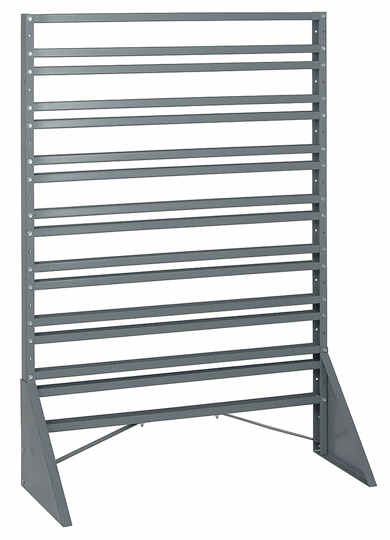 QUANTUM STORAGE SYSTEMS, 36 in x 54 in x 15 in, 1 Sided, Bin Rail Floor ...