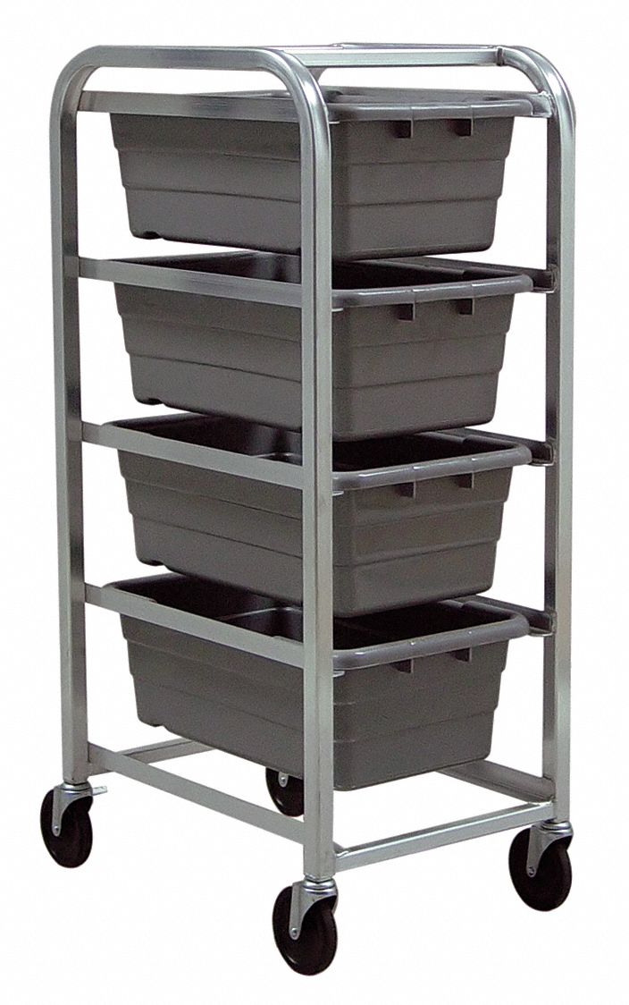 QUANTUM STORAGE SYSTEMS, 4 Bins/Tubs, Lightweight Corrosion-Resistant ...