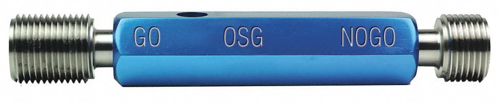 OSG, M16 x 1.50 Thread Size, Go/No-Go (Plus/Minus), Threaded Plug Gauge - 33ZP25|1500201800 ...