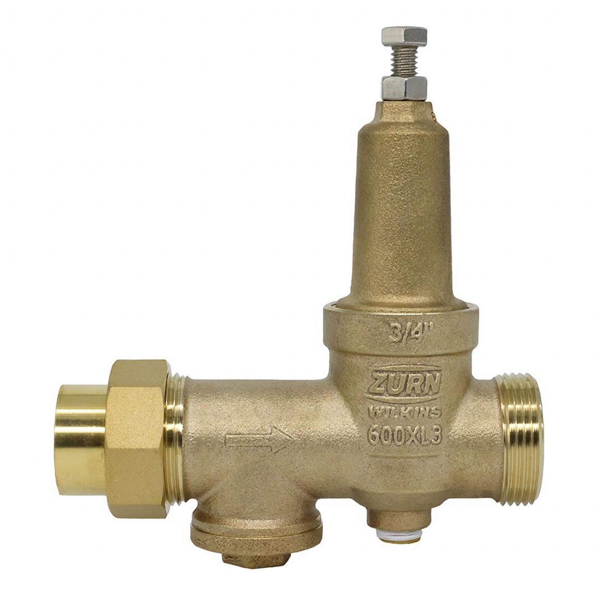 WILKINS, FNPT x FNPT, 3/4 in Pipe Size, Pressure Reducing Valve ...