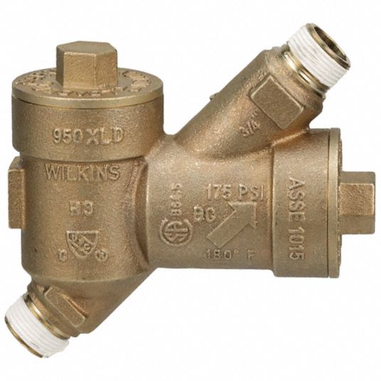 ZURN WILKINS, 950XL, 3/4 in Pipe Size, Backflow Preventer - 801HH6|34 ...