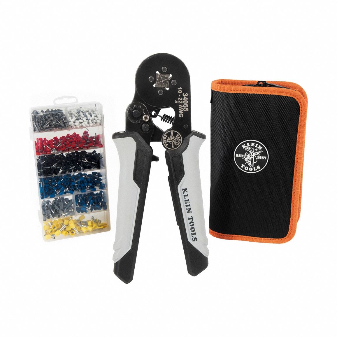 KLEIN TOOLS, Wire Terminal, Non-Insulated, Knurled Grip Insulated Grip ...