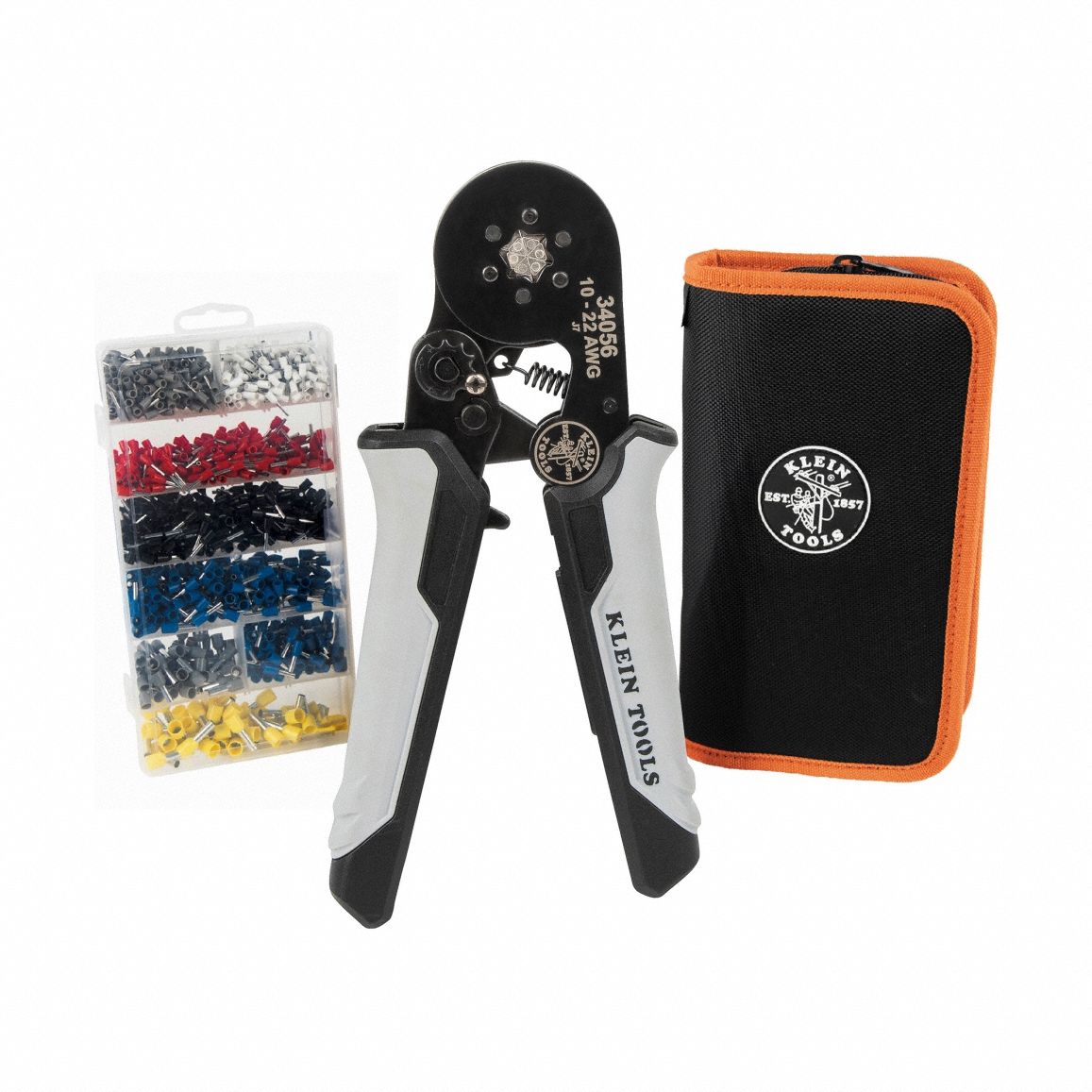 KLEIN TOOLS, Wire Terminal, Non-Insulated, Knurled Grip Insulated Grip ...