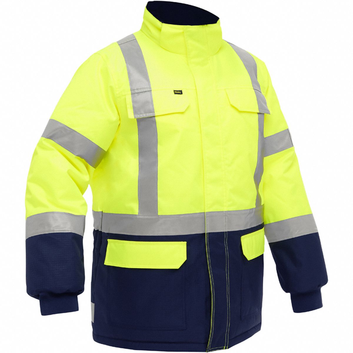 BISLEY, X, ANSI Class 3, Jacket - 820YL2|343M6450X-YLNV/XL - Grainger