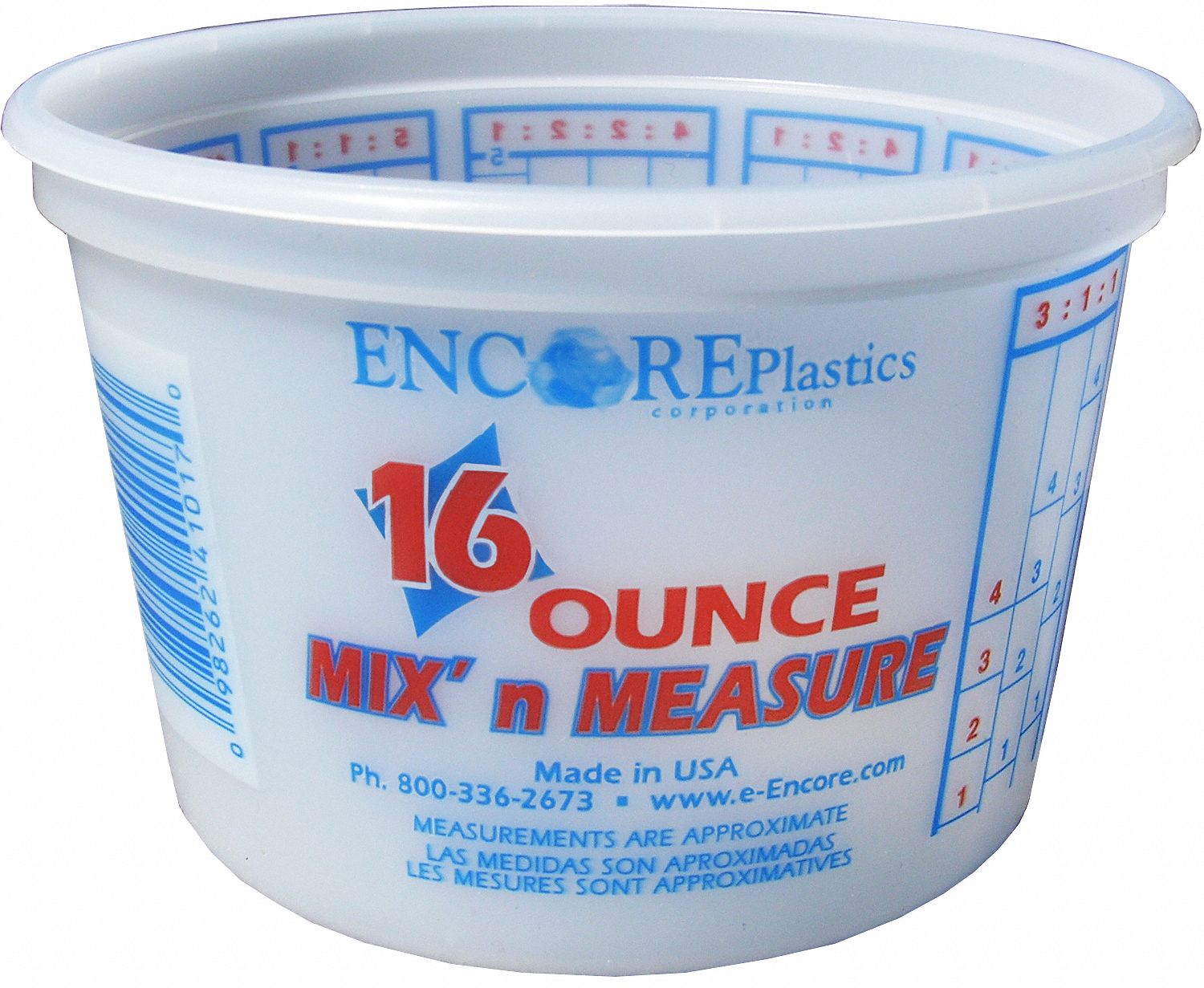 ENCORE PLASTICS, Mix and Measure Cup - 345KR8|300341 - Grainger