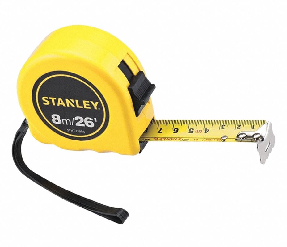 STANLEY Cinta Métrica 8m Botón 2 Remaches - Cintas de Medir - 345MU7 ...