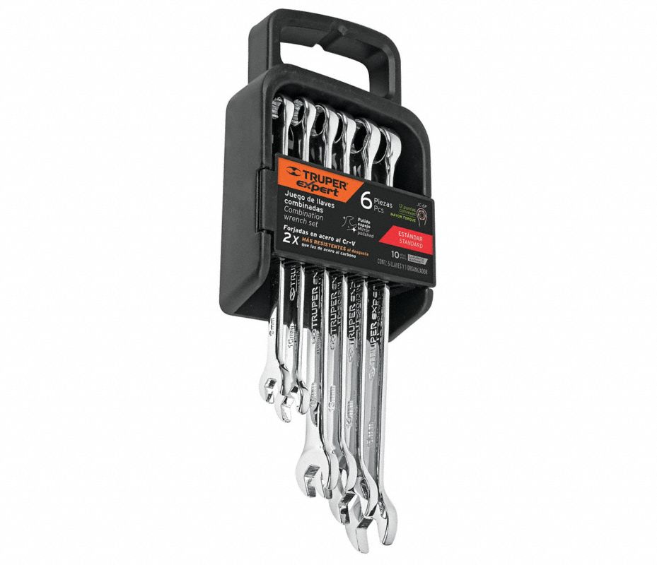 TRUPER Juego de Llaves Combinadas 6 herramientas Acero Cromo Vanadio - Juegos de Llaves ...
