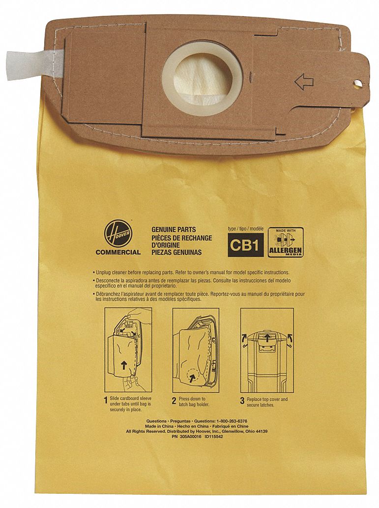HOOVER COMMERCIAL Bolsa para Aspiradora, Aspiradora con Contenedor ...