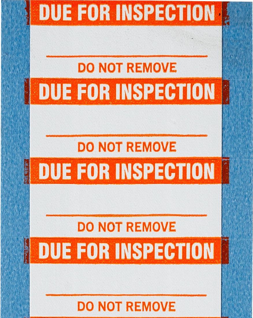 Inspection, 1 1/2 in Wd, Inspection Label - 346WM9|WO-20-PK - Grainger
