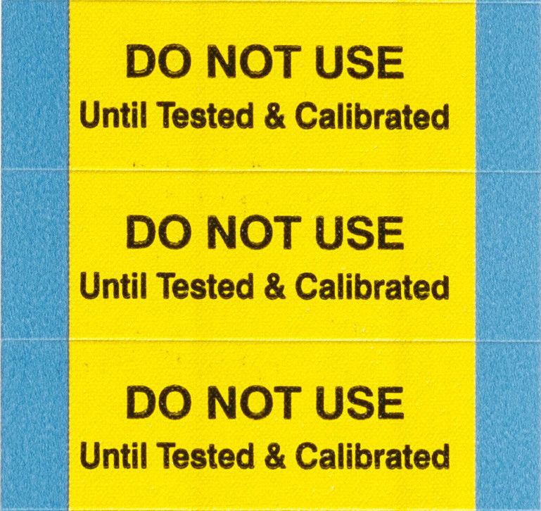 Do Not Use, 1 1/2 in Wd, Inspection Label - 346WN7|WO-51-PK - Grainger
