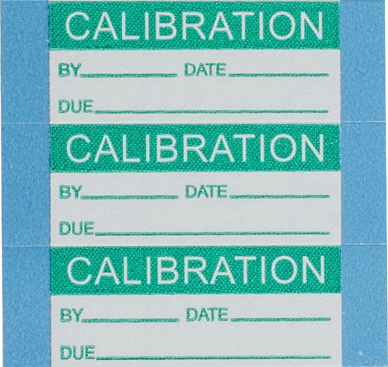 Calibration, 1 1/2 in Wd, Inspection Label - 346WP2|WOAF-10-PK - Grainger