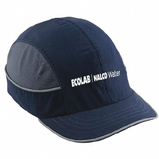 Bump Cap,Ecolab Logo,White - Grainger