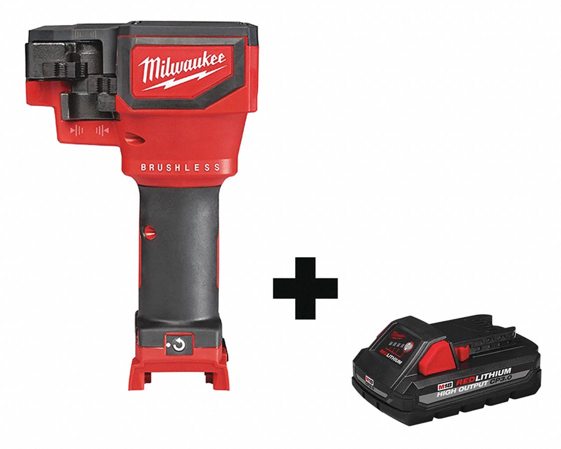 MILWAUKEE, M18, Includes Batteries, Cordless Rod Cutter Kit - 349AJ2 ...