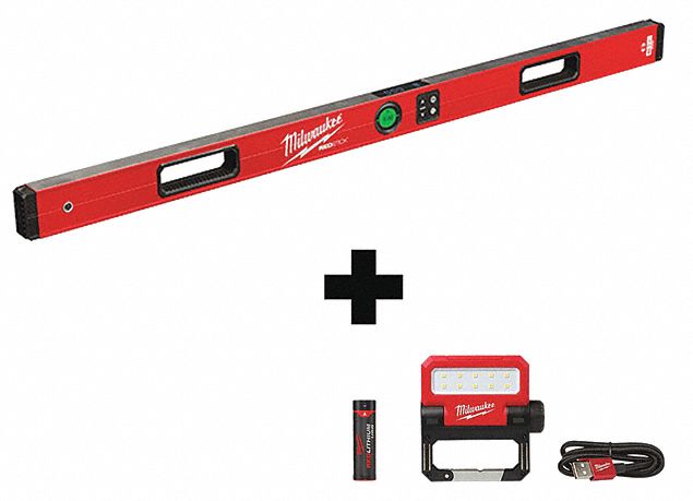 MILWAUKEE, Includes Batteries, ±0.10°, Digital Level - 349AK2|MLDIG48 ...