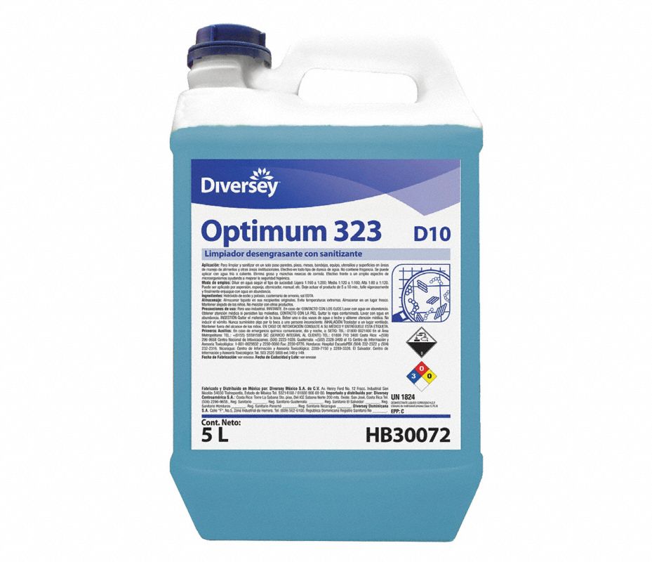 DIVERSEY Desinfectante Líquida Botella 1.32 gal. Característico ...