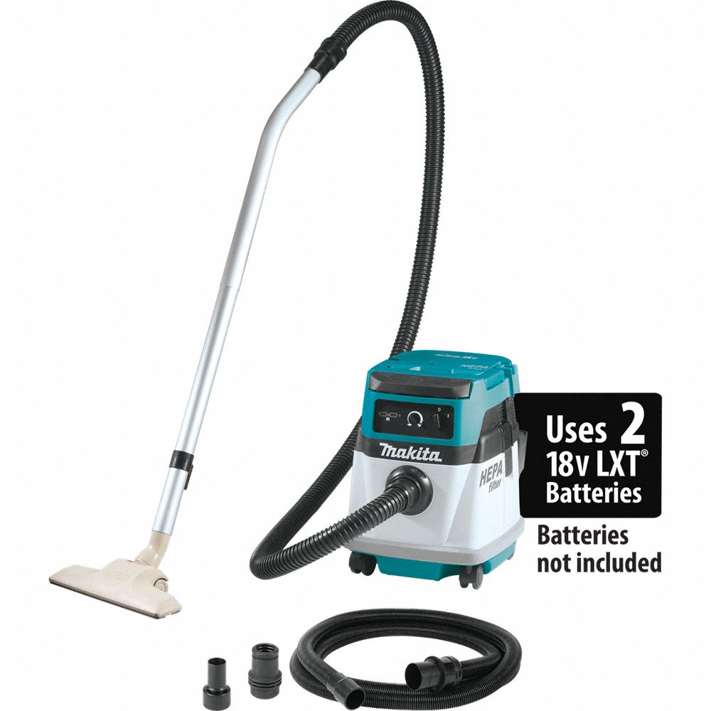 MAKITA Corded/Cordless, Dust Extractor, 4 gal, 127 cfm Vacuum Air Flow ...