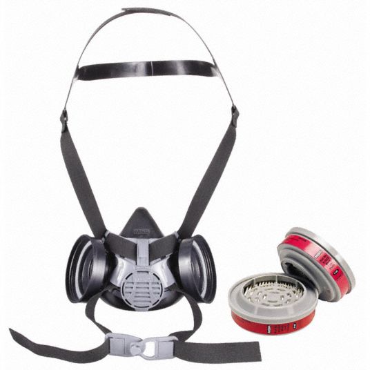 MSA, 2 Cartridges Included, (2) P100 Filter, Half Mask Respirator Kit ...