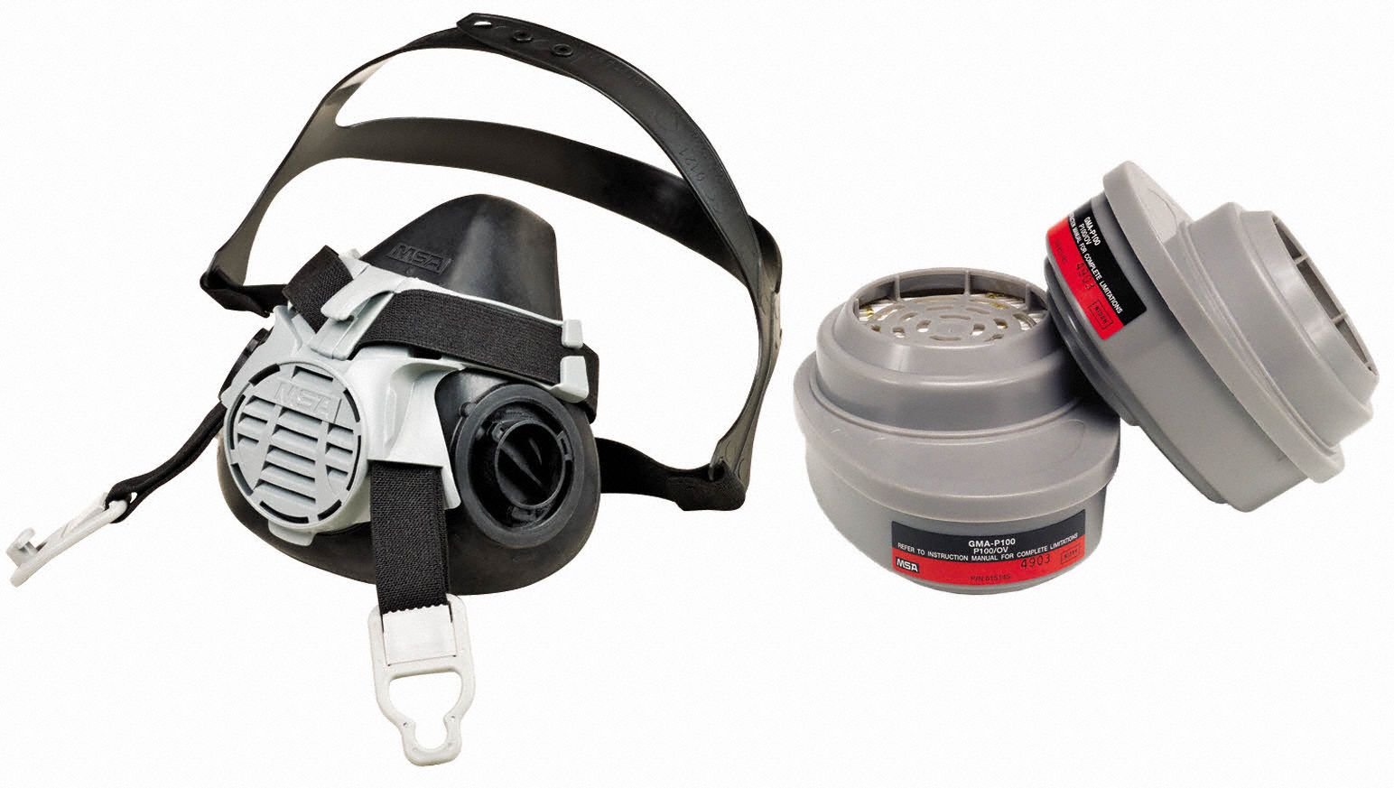 MSA, 2 Cartridges Included, (2) Organic Vapor (OV), P100 Combo ...