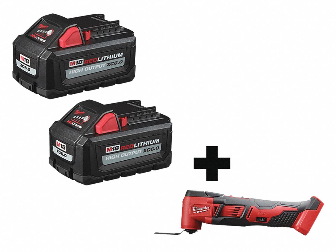 Brushless Motor, (2) 6 Ah, Oscillating Multi-Tool - 349VH1|48-11-1862 ...