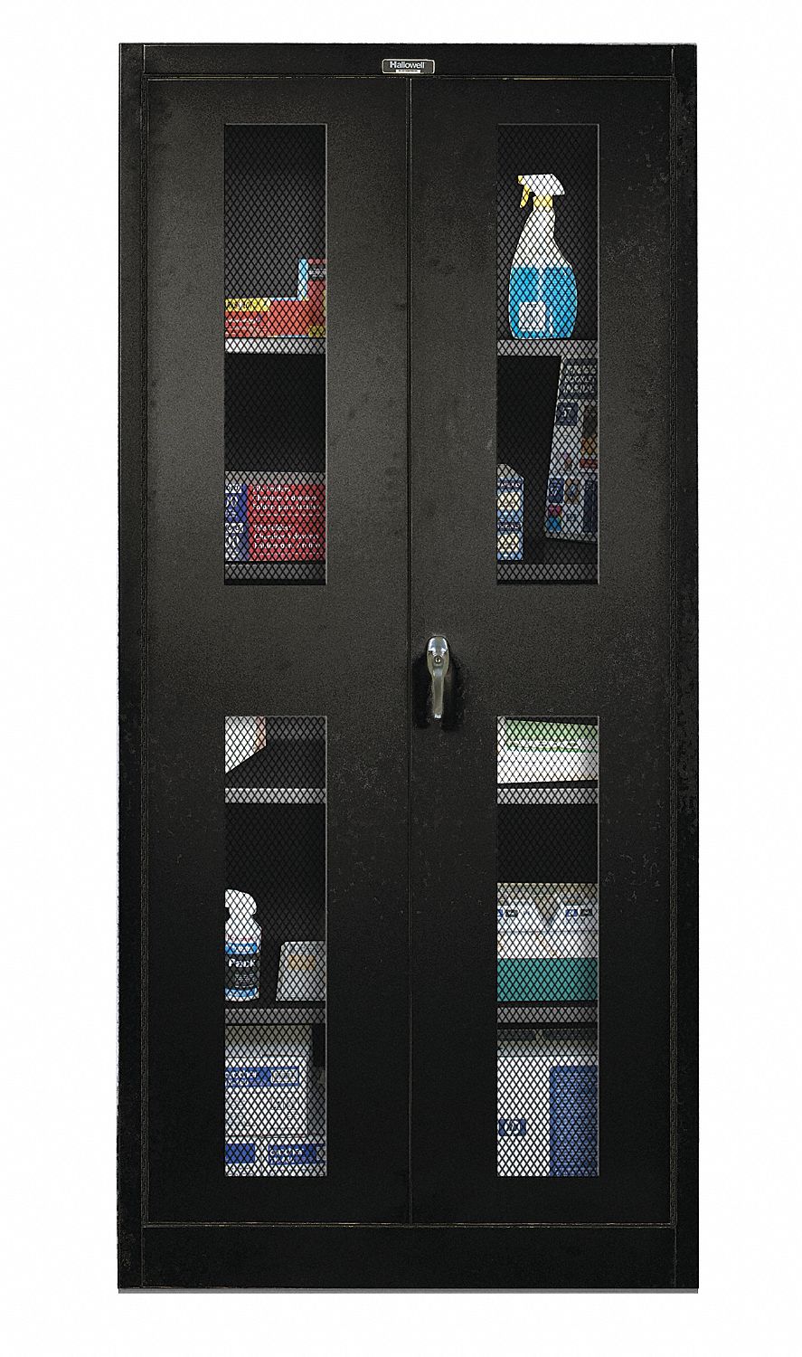 HALLOWELL, 48 in x 18 in x 78 in, 4 Adj Shelves, Storage Cabinet ...