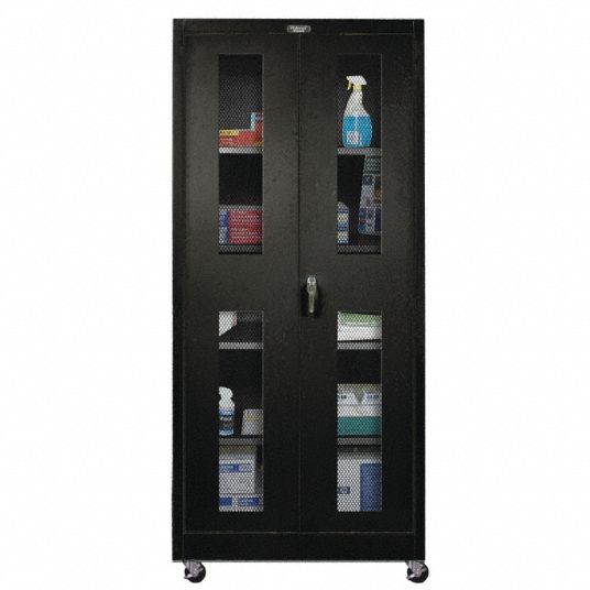 HALLOWELL, 48 in x 24 in x 78 in, 4 Adj Shelves, Storage Cabinet ...