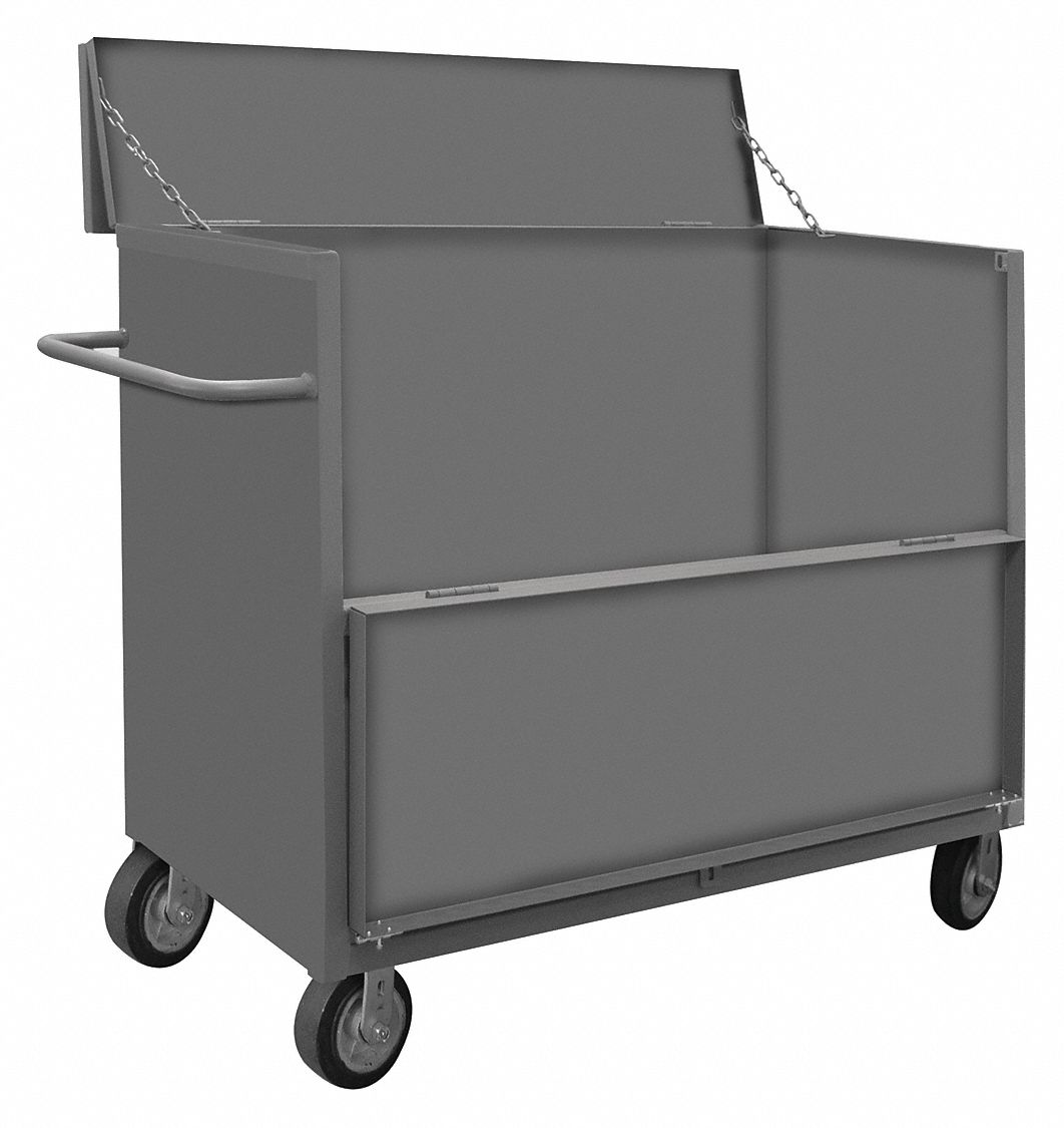 2,000 lb Load Capacity, Flat, Drop-Gate Security Box Truck - 34AN51 ...
