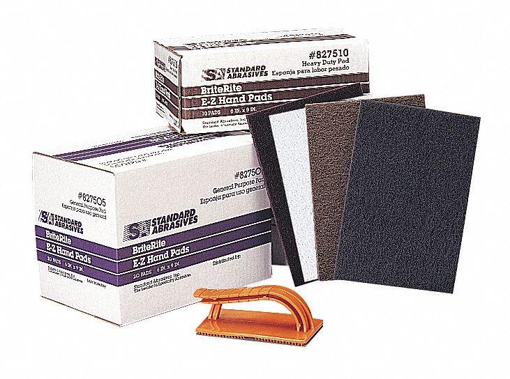 STANDARD ABRASIVES, 6 in x 9 in, Silicon Carbide, Sanding Hand Pad ...