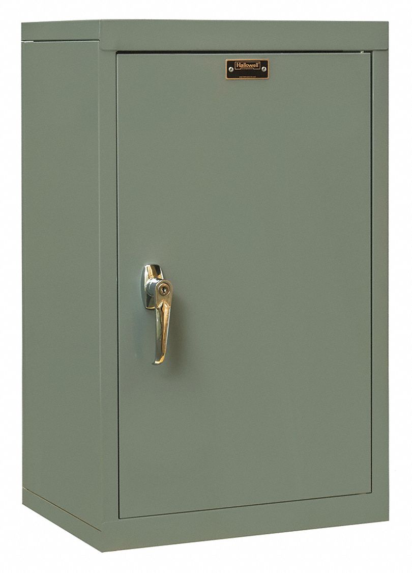 HALLOWELL Wall Cabinet: 16 in x 12 in x 26 in, Solid, 4 Adj Shelves ...