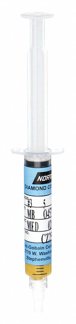 NORTON, Yellow, Syringe, Diamond Lapping Compound,Oil Soluble - 34CD65 ...