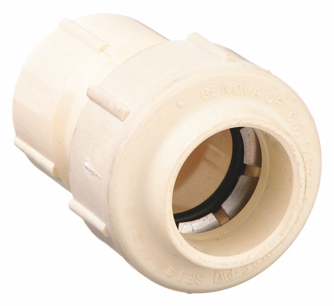 1/2 in x 1/2 in Fitting Pipe Size, NPT x FIP, Female Threads Adapter ...