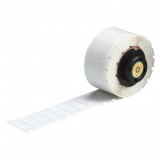 1/4 in x 3/4 in, Tedlar, Precut Label Roll - 34CH91|PTL-10-437 - Grainger