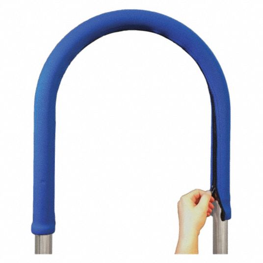 BLUE WAVE PRODUCTS, 4 in Wd, 72 in Overall Lg, Pool Handrail Grip ...