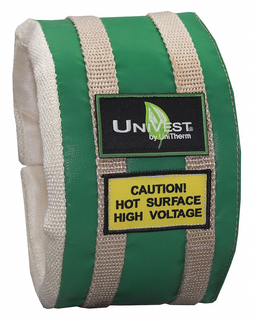 UNITHERM, For 6 in to 13 in Circumference, Ceramic Fiber, Insulated ...