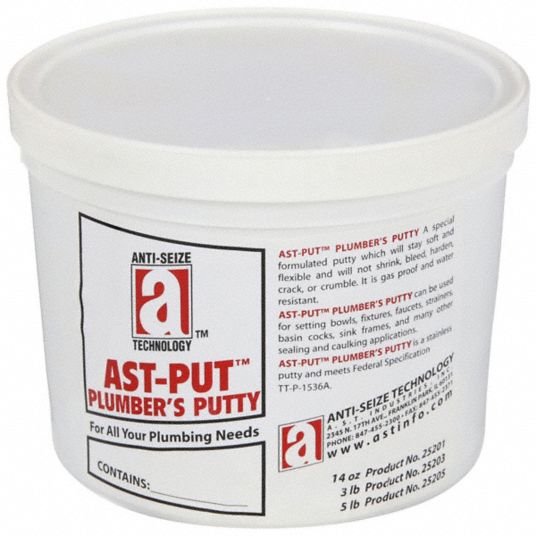 ANTI-SEIZE TECHNOLOGY, AST-PUT, 5 lb, Plumber's Putty - 34D510|25205 ...