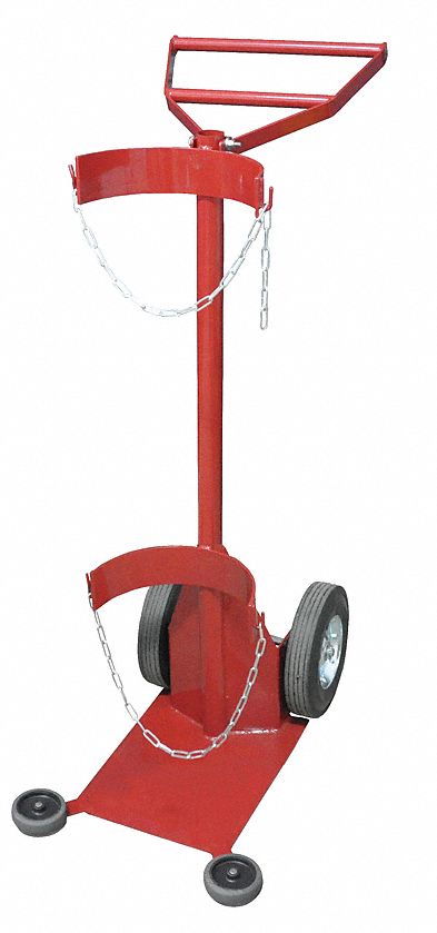 1 Cylinder Capacity, 500 lb Load Capacity, Standard Cylinder Hand Truck ...