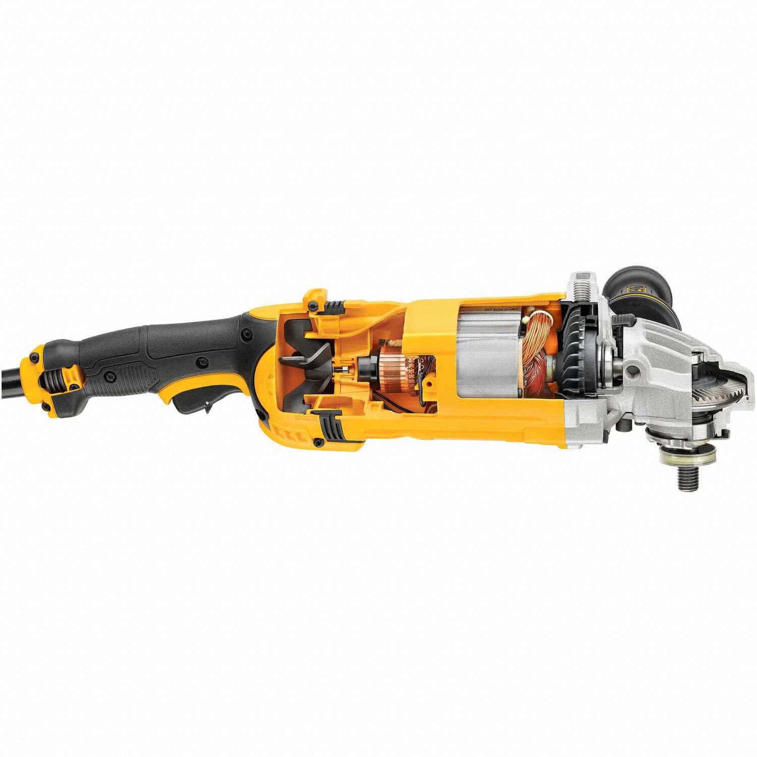 DEWALT Angle Grinder: 15 A, 8,500 RPM Max. Speed, Trigger, Lock-Off ...