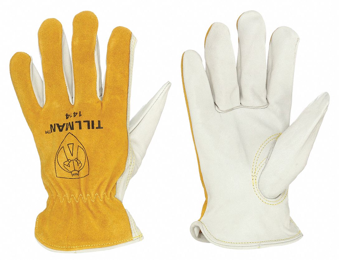 Leather Drivers Gloves,Cowhide,M,PR - Grainger